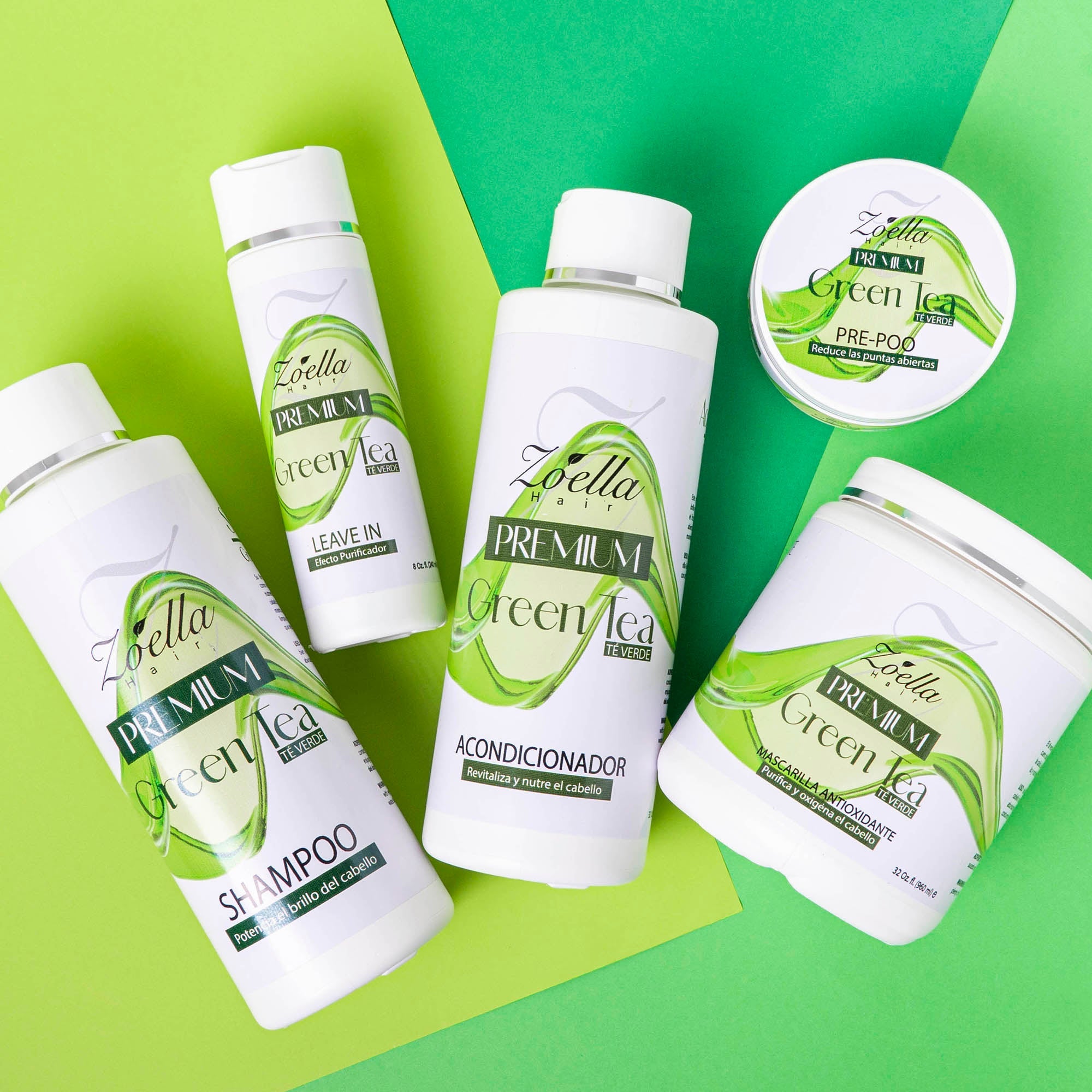 Línea Green Tea: Antioxidante – ZOELLA HAIRCARE